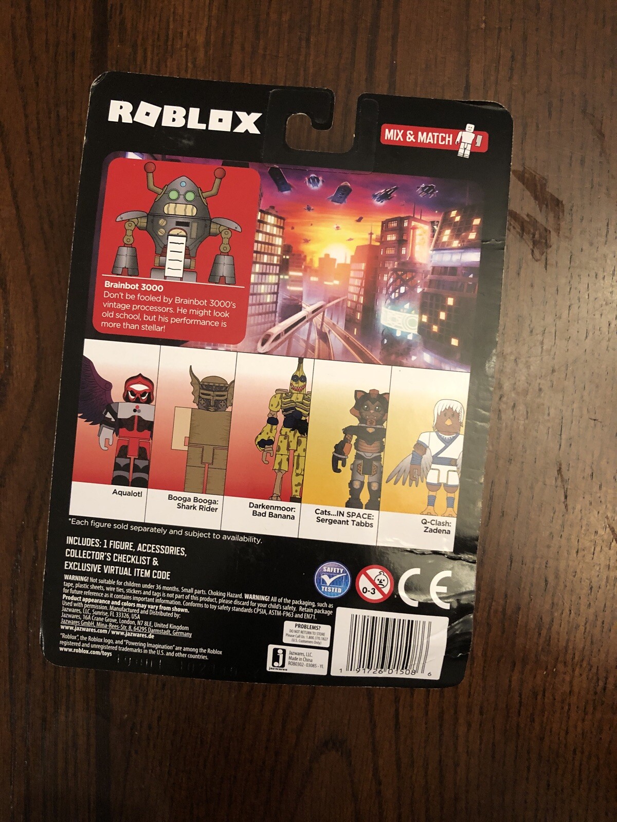 Roblox Brainbot 3000 Figure with Exclusive Virtual Item Code *BRAND NEW ...