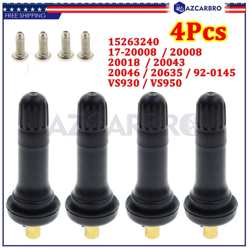 4PCS Tire Pressure Stem Valve Fit For Buick Chevrolet Cadillac 13598909 ...
