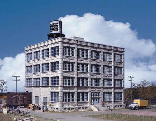 Walthers Cornerstone HO Scale Hardwood Furniture Factory Structure Kit ...