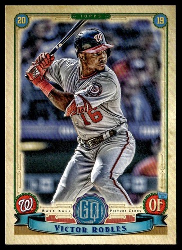 2019 Topps Gypsy Queen Bazooka Back Parallel Victor Robles Washington ...