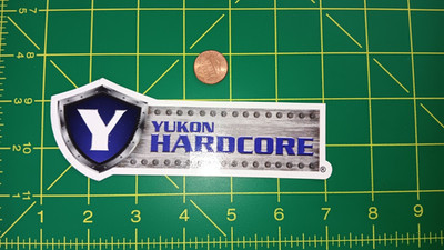 YUKON HARDCORE Sticker / Decal OLD STOCK ORIGINAL RACING | eBay