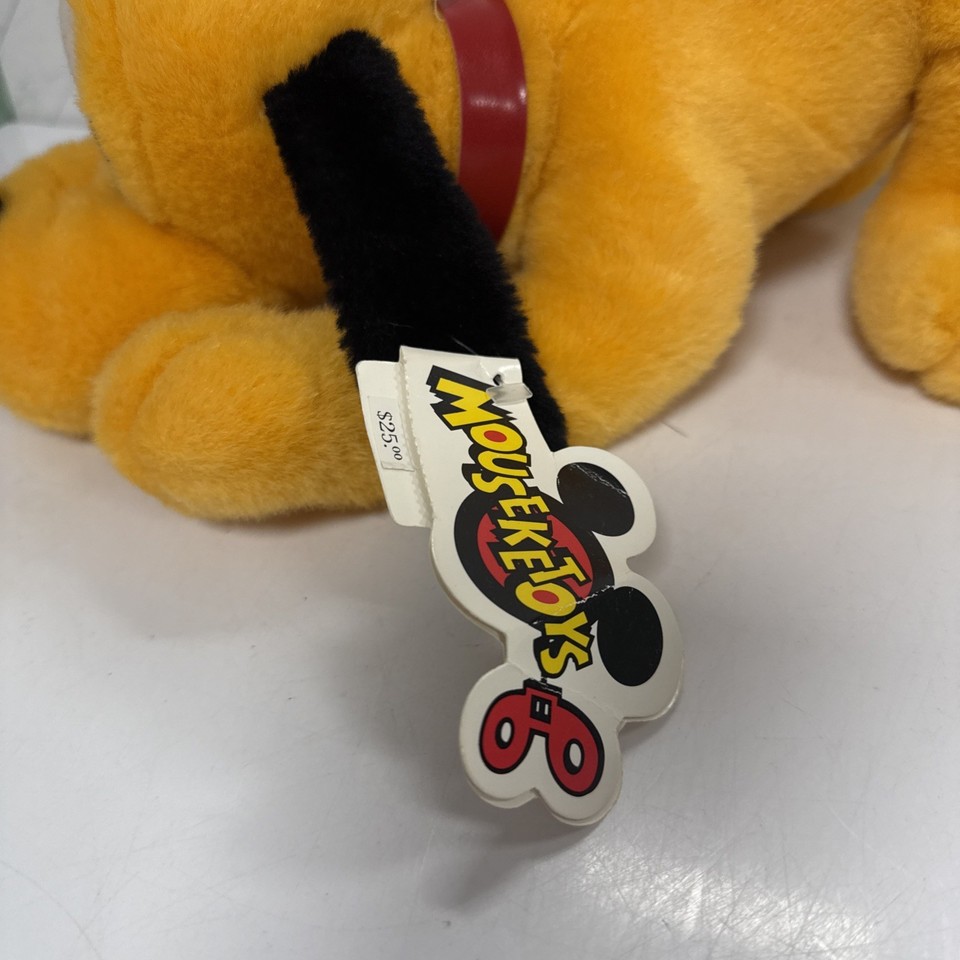 Vtg NWT Pluto Plush Disney World 13" Toy Stuffed Animal Dog Barking ...