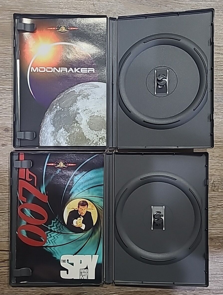 007 Moonraker & The Spy Who Loved Me (Replacement DVD Cases Please read ...