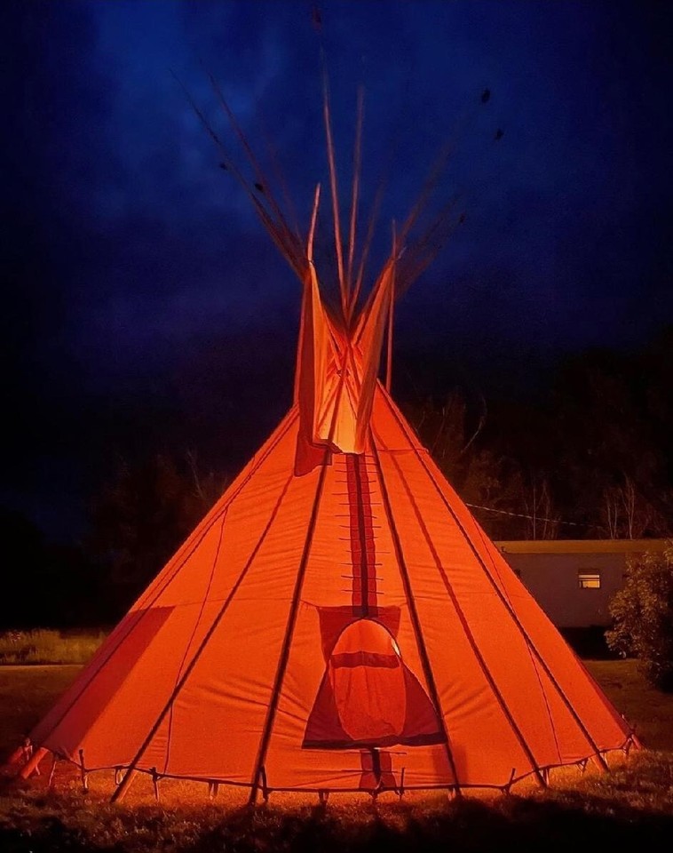 Custom Tipi in Canvas Authentic Native American Camping Lodge with or w ...