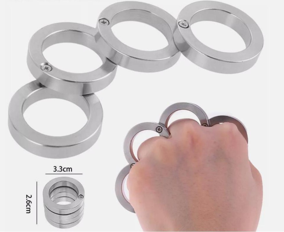 4Pcs Stainless Steel Outdoor Rotatable Folding Ring Clasp Ring For ...