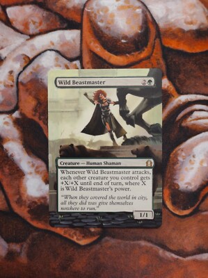 Magic the Gathering Wild Beastmaster Hand Painted Custom MTG Alter | eBay
