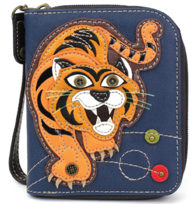 Charming Chala Fierce Tiger Purse Wallet Credit Cards Coins Wristlet | eBay