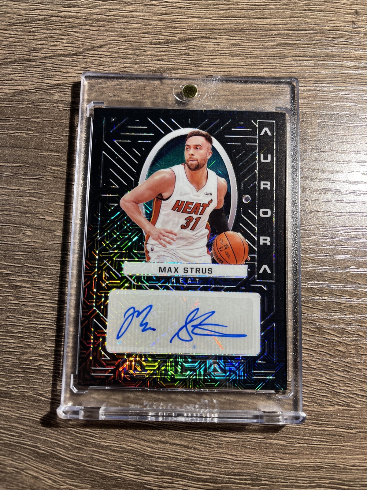 2021-22 Obsidian Max Strus White Mojo Aurora Auto Autograph #1/1 Heat ...