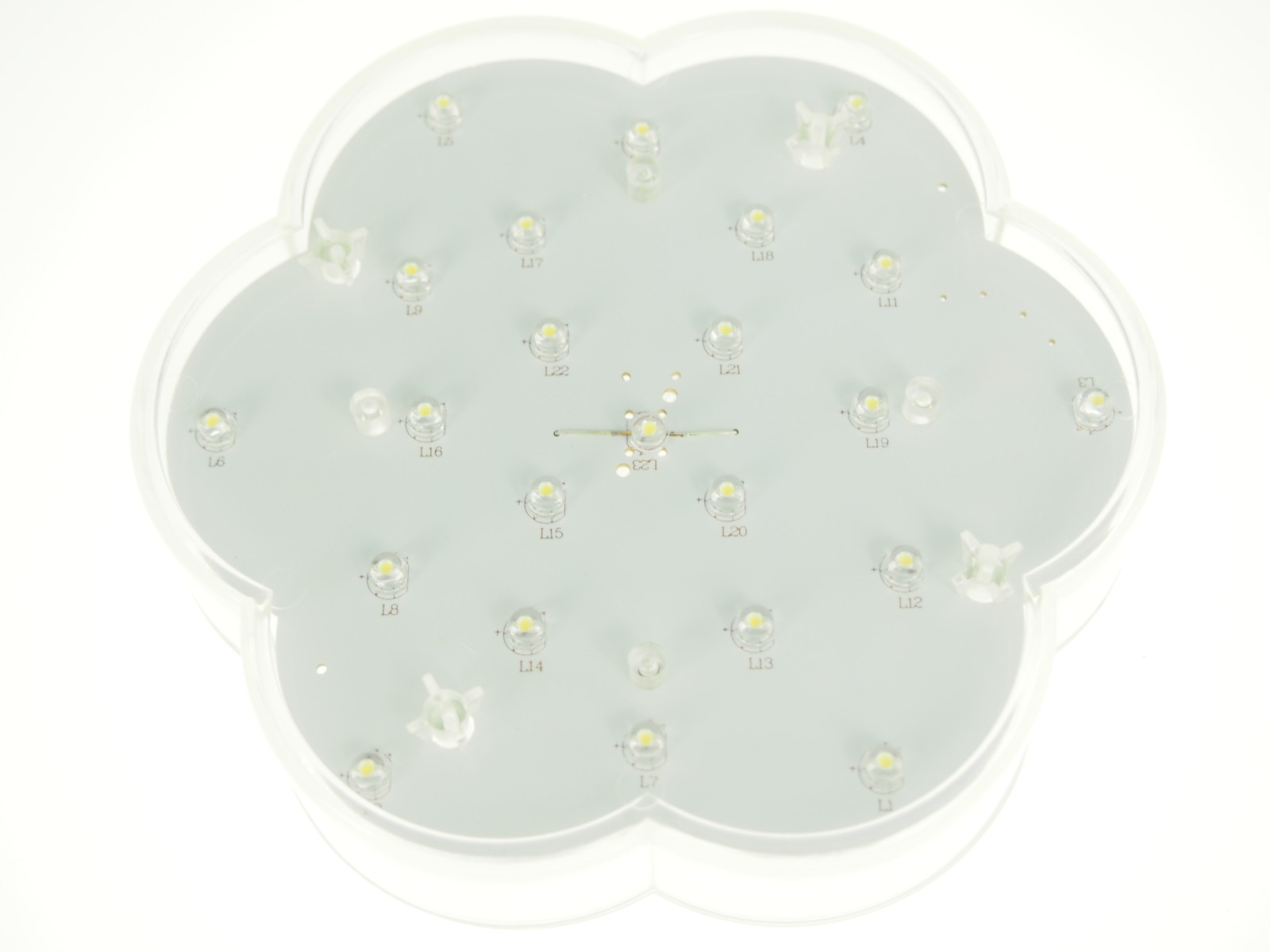 Large Base Light LED Table Centerpiece Square Circle Flower Vase ...