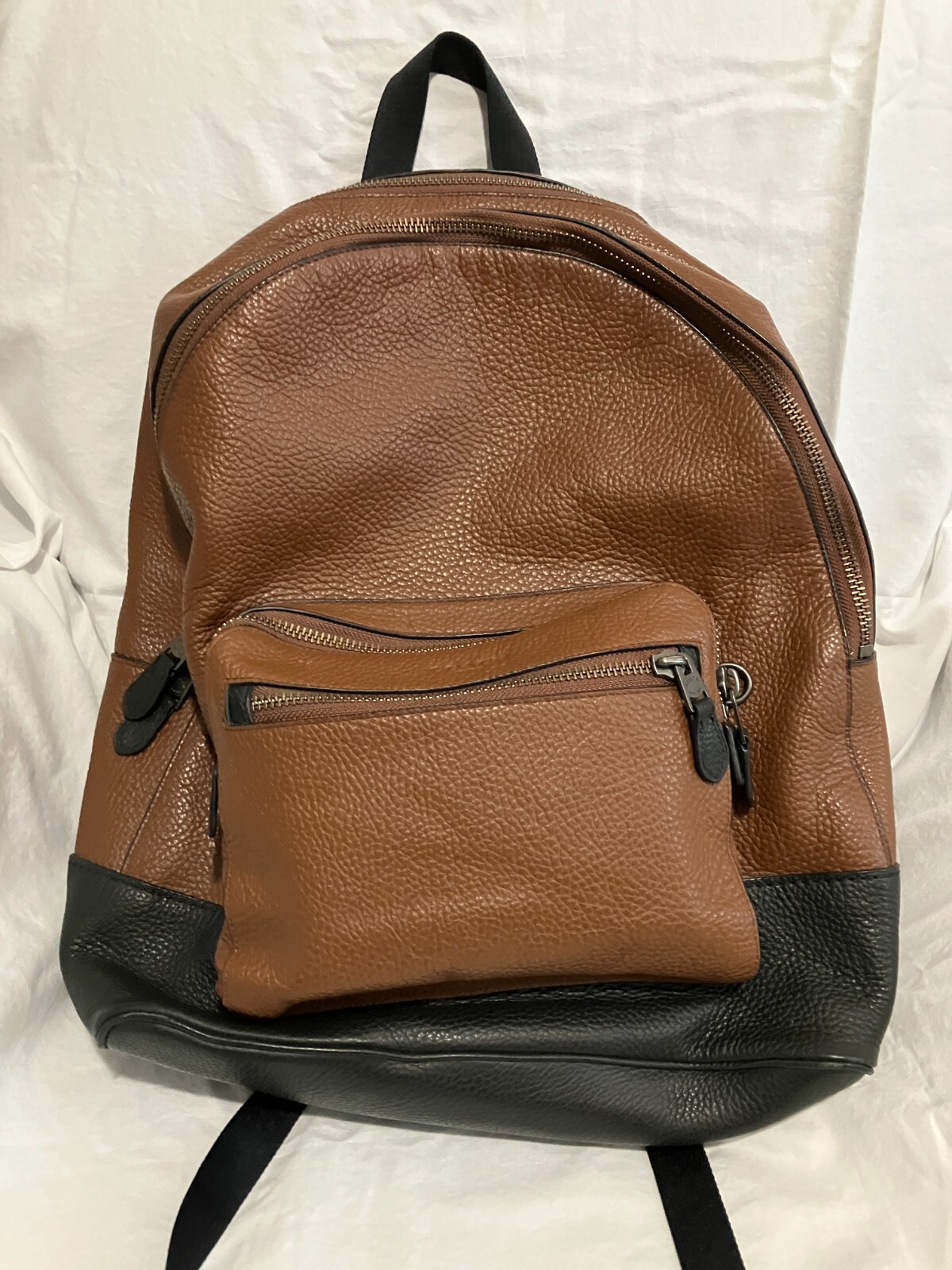 Coach "West" Pebble Leather Backpack, Medium - Black … - Gem
