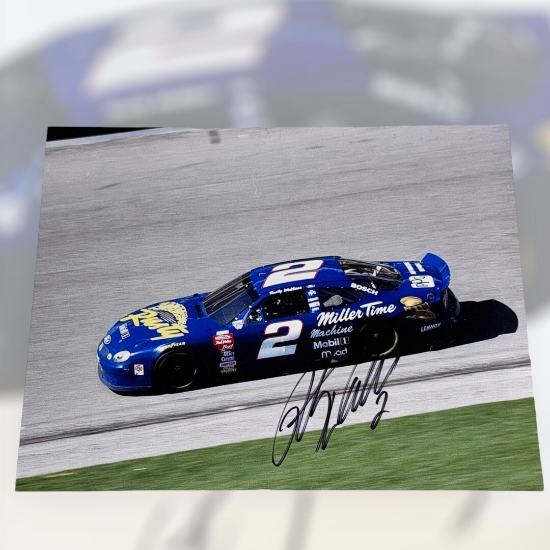 Rusty Wallace NASCAR HALL OF FAMER autographed 8x10 photo ADVENTURES ...