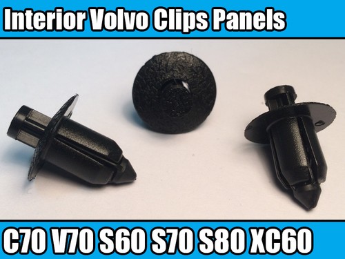 20x CLIPS FOR VOLVO PLASTIC TRIM PANEL FASTENER RIVET C70 V70 S60 S70 ...