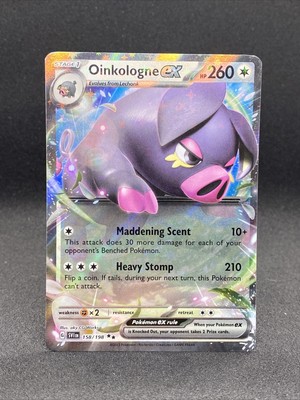 Pokémon TCG Oinkalogne ex Scarlet & Violet Base Set 158/198 Regular ...