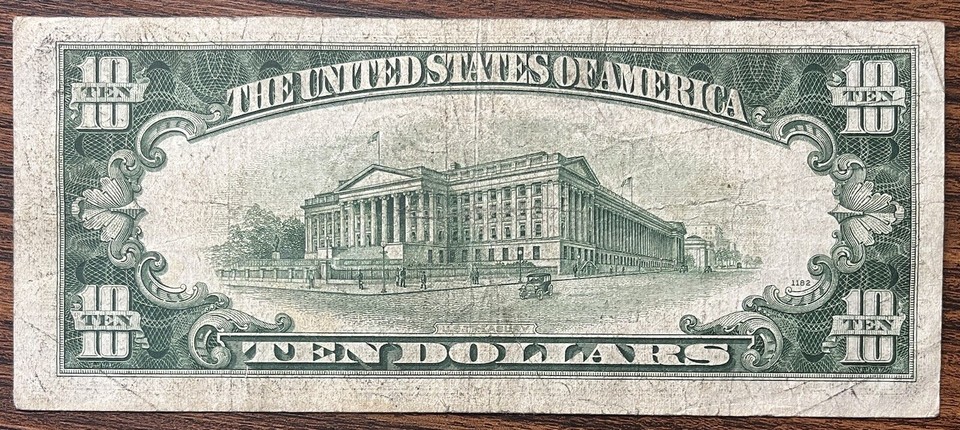 1934 D Ten Dollar Bill $10 Federal Reserve Note * STAR NOTE ...