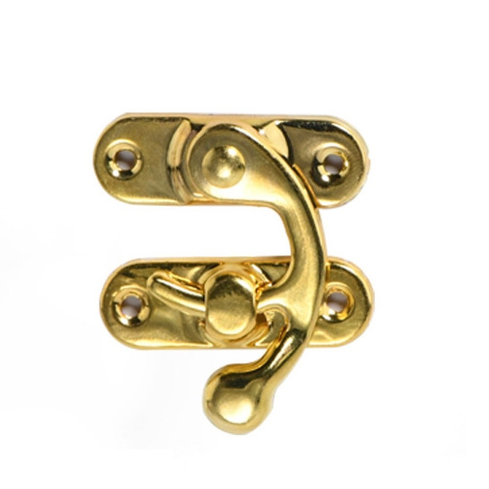 Practical Retro Tin Box Lock Lock Antique Iron Box Buckle Lock Storage ...