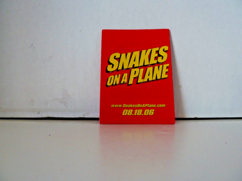SNAKES ON A PLANE MOVIE PROMO lLOT SAFETY MANUALS, ADS, PINS | eBay