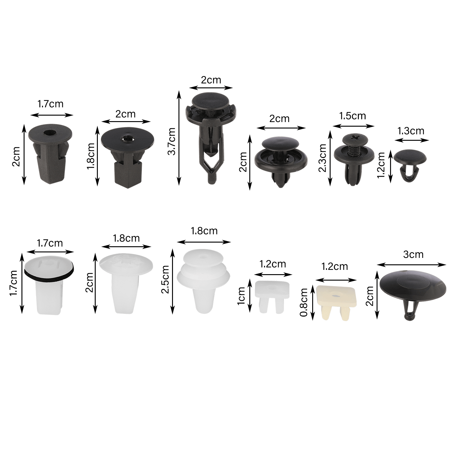 146PCS For Toyota Fender Door Hood Bumper Trim Clip、Retainer Fastener ...