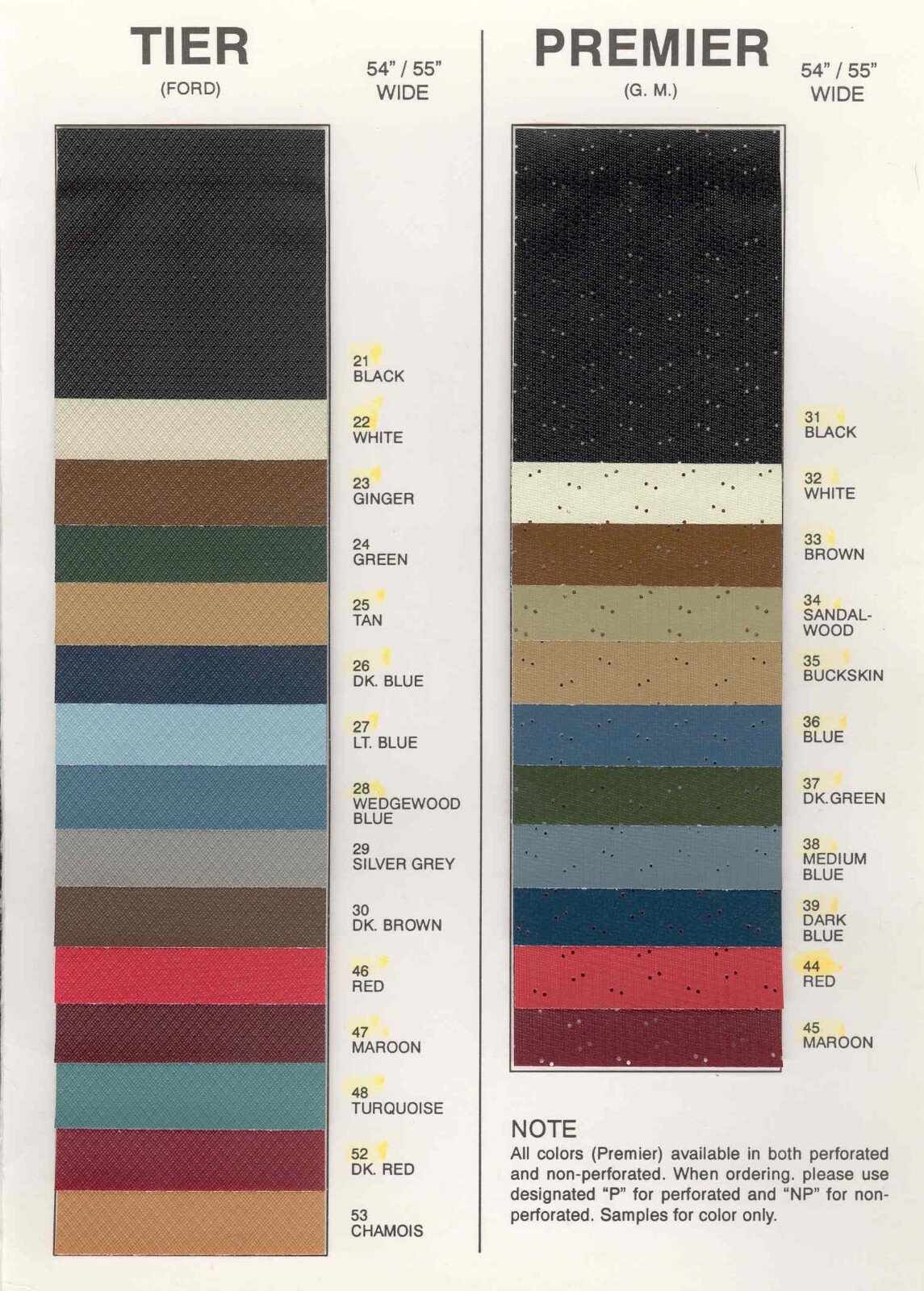 1954 1955 1956 1957 1958 1959 CHRYSLER PLYMOUTH DODGE FABRIC, VINYL ...