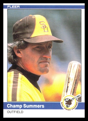 1984 Fleer Update Champ Summers #U-112 San Diego Padres 1HH | eBay
