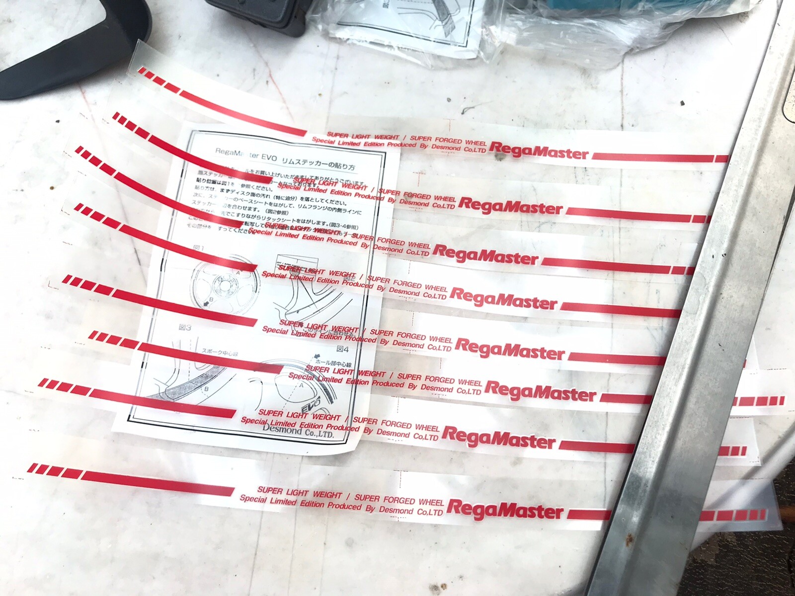 NOS 15 Desmond Regamaster Evo rim stickers SET | eBay