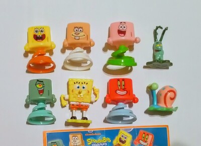 SPONGEBOB SQUAREPANTS JACK IN THE BOX KINDER SURPRISE FIGURES SET ...