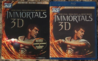 Immortals (Blu-ray + 3D + Digital Copy, 2012, 3-Disc Set w Slipcover) 24543801511| eBay