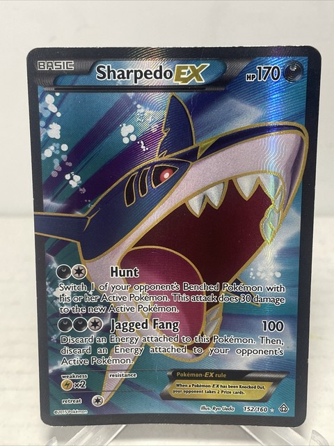 Pokémon TCG Sharpedo-EX Primal Clash 152/160 Holo Full Art for sale ...