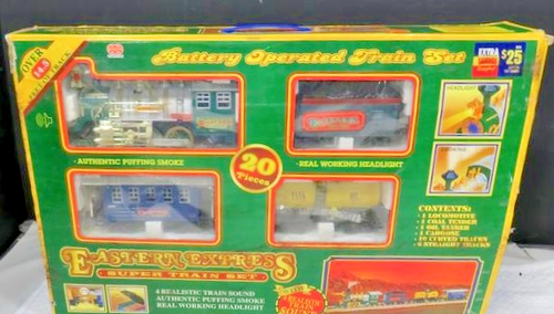 Eastern Express Train Set Battery Operated Locomotive with 3 Cars | eBay