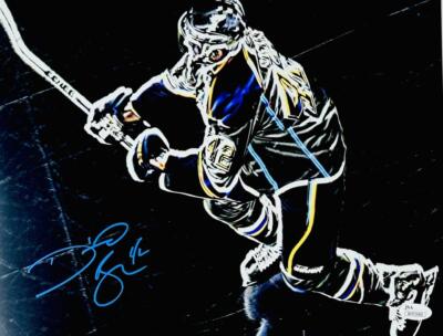DAVID BACKES SIGNED ST. LOUIS BLUES 11X14 PHOTO AUTOGRAPH BOSTON BRUINS ...