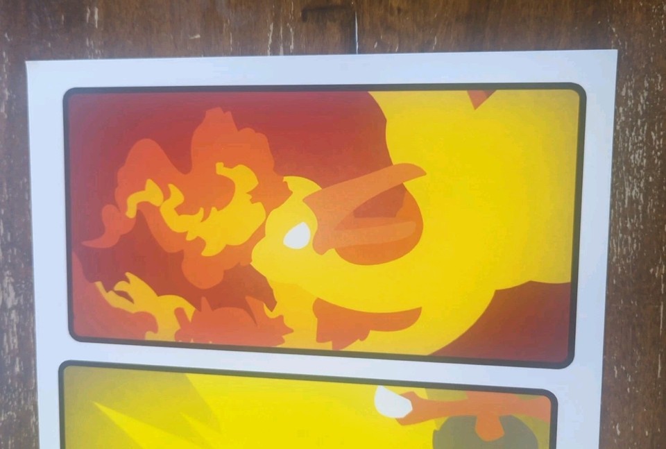 Legendary Birds Pokemon Inspired Fan Art Print 11x17 Articuno Zapdos ...