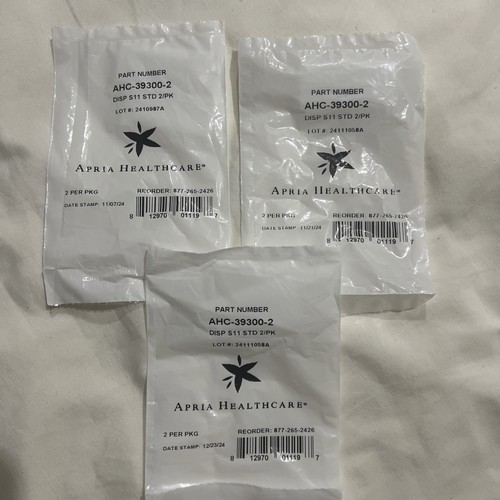 Lot of (3) Apria Healthcare AHC-39300-2 DISP 11 STD 2/PK Air Filters ...