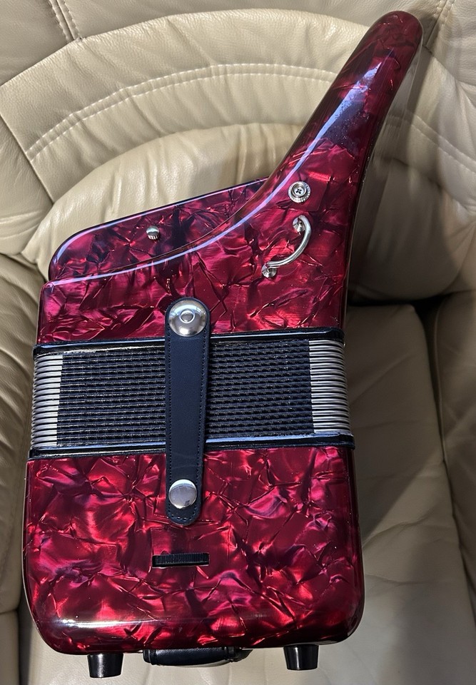 Gear4music 48 Bass Piano Accordion with Harness Straps and Hard Carry ...
