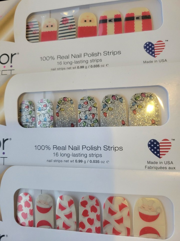 Color Street Nails Christmas Lot ~Holiday De-Light ~Just Be-Claus ...