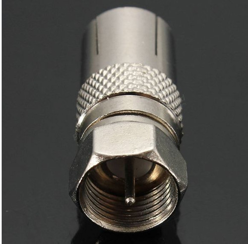 RF Female Socket to F Type Screw Male Plug Adapter Converter Coax TV ...