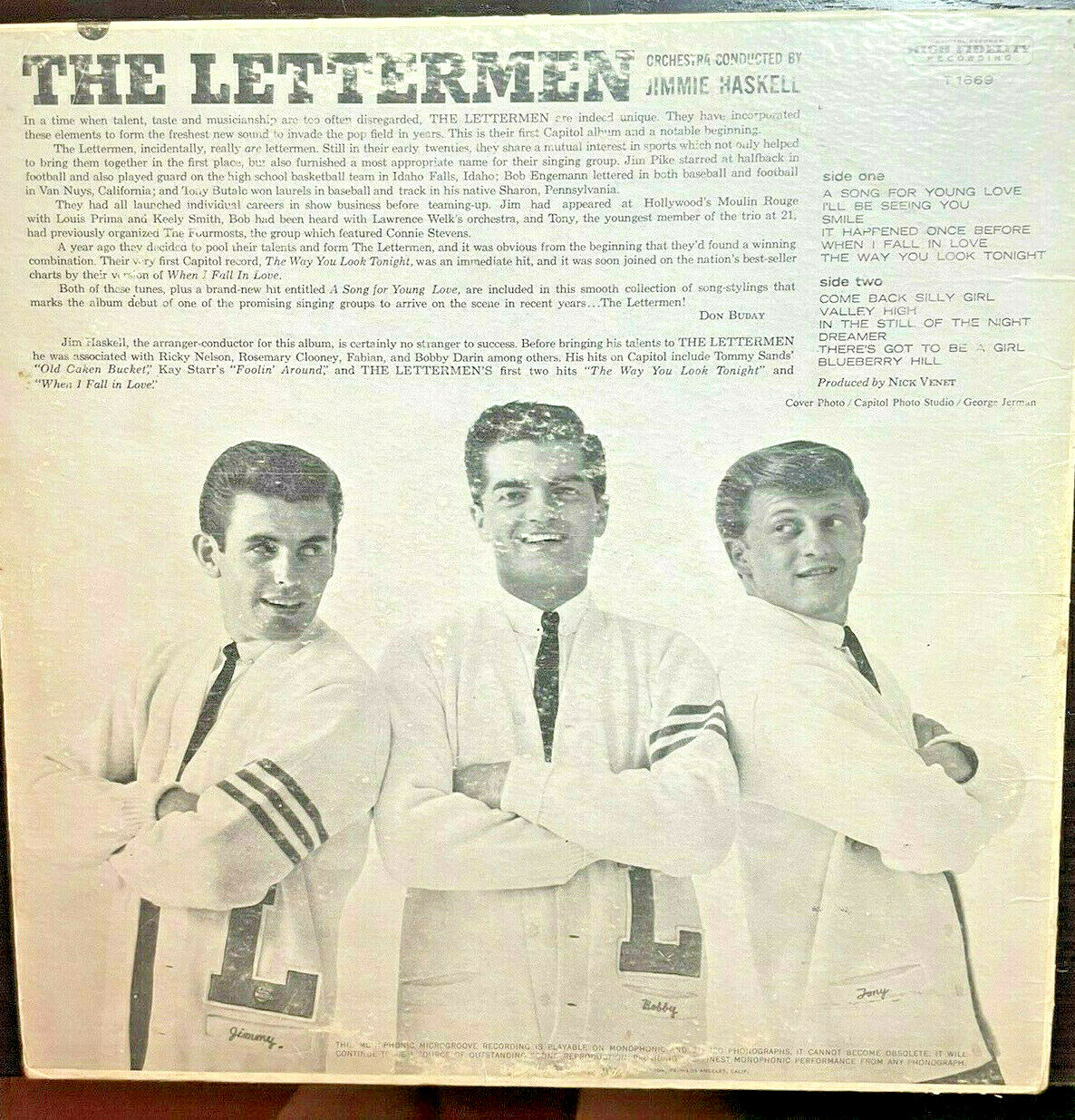 Authentic The Letterman / A Song For Young Love / 12" Vinyl LP ...