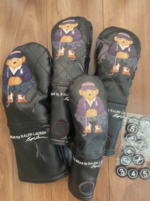 Polo Ralph Lauren POLO Bear Golf Head cover set of 4 Embroidery #SE1137 ...