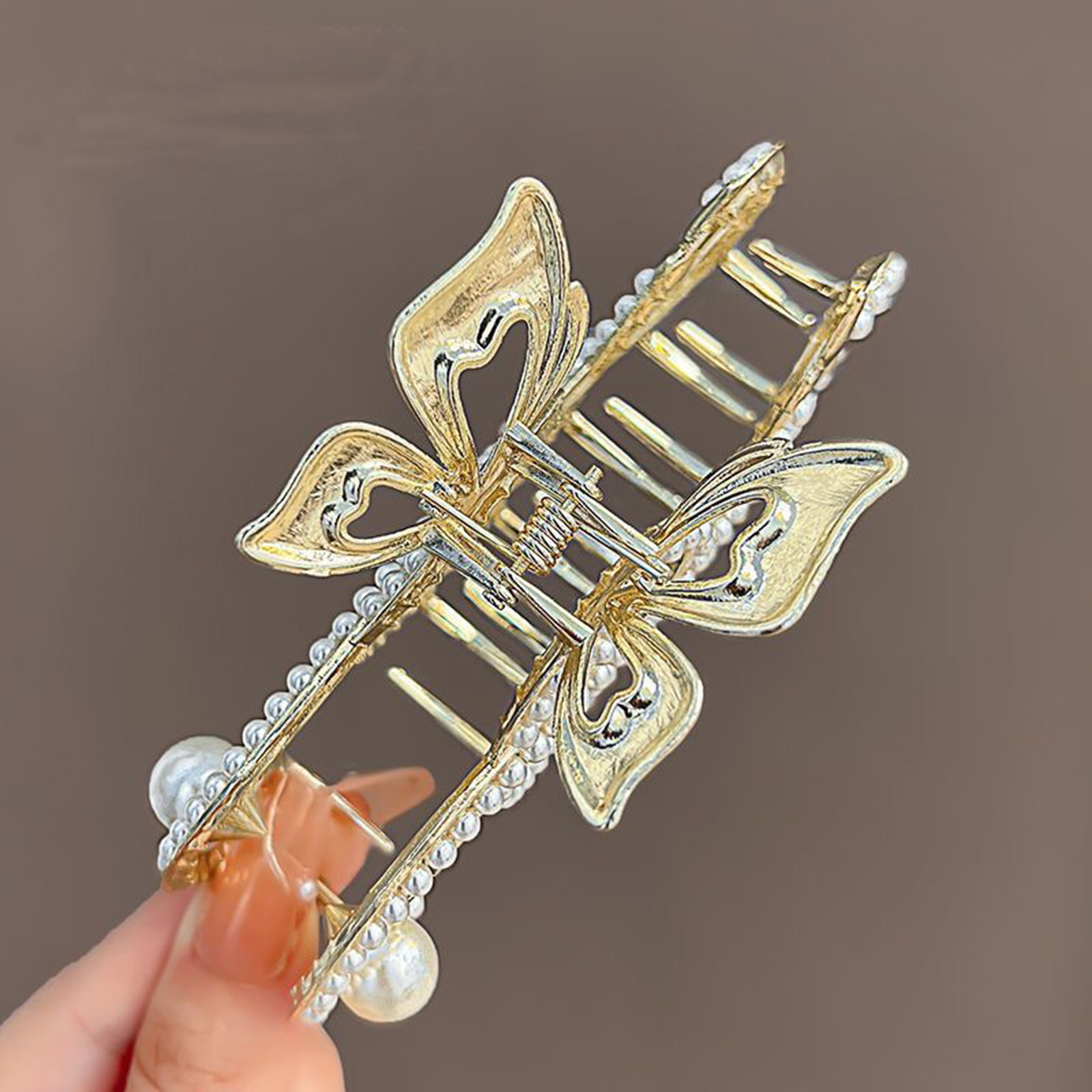 Claw Hairpin Elegant Music Notes Rhinestone Hair Grip Clip for Women ...