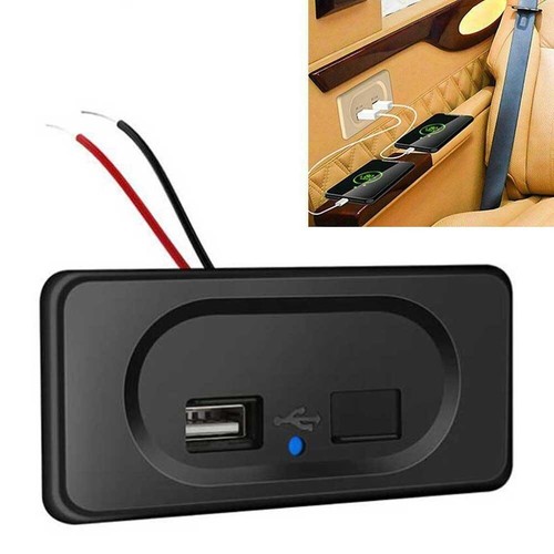 Portable Dual USB Charger Socket for Car Boat Motorhome 5V Output Fast ...