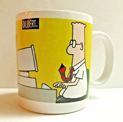 Dilbert Coffee Mug Tea Cup "Work can be very REWARDING. You Should Try ...