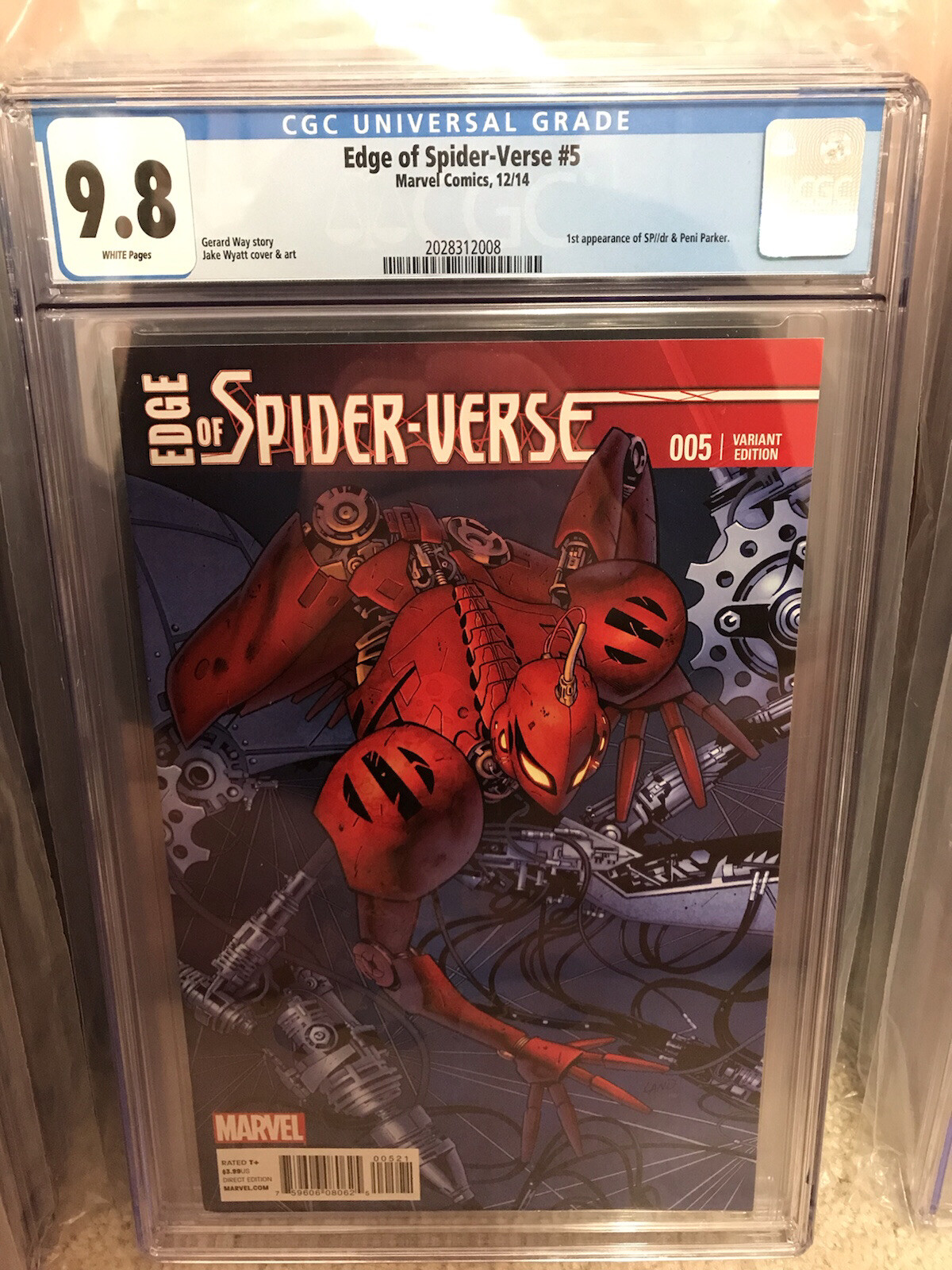 Edge of Spider-verse 5, Marvel 2014, Variant 1st SPdr & Peni Parker CGC ...