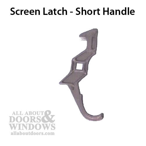 Pella Screen Door Latch Short Handle Plastic Sliding Screen Door Latch ...