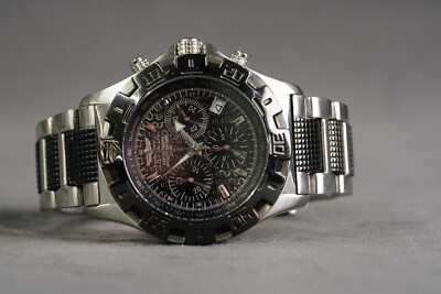 Invicta 3913 Black & Stainless Steel Chronograph Men's Wrist Watch 43mm ...