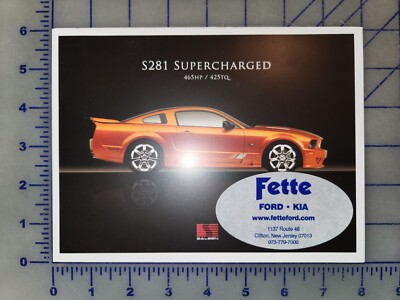 2007 Ford Mustang Saleen Brochure Folder S281 Supercharged | eBay