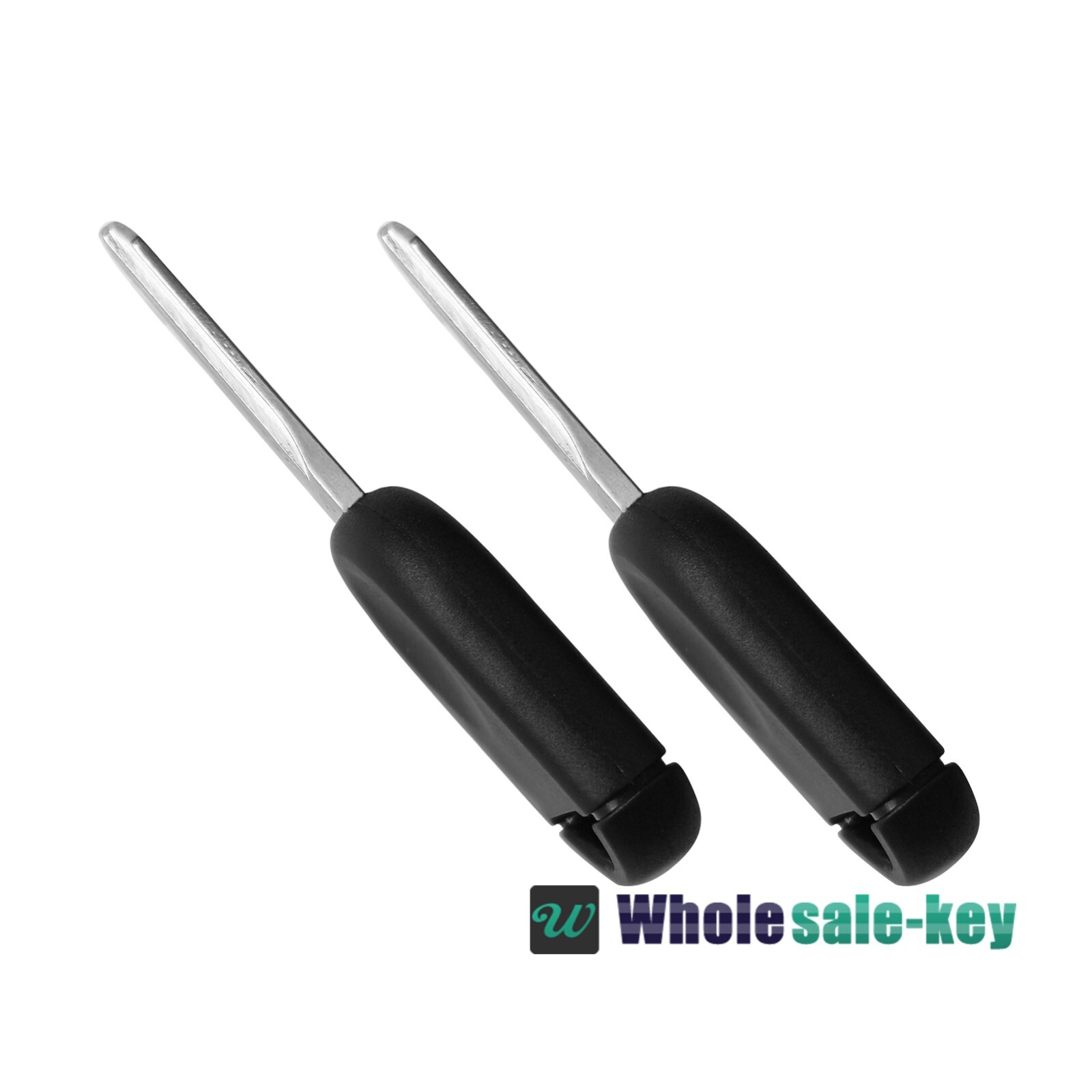 2 Uncut Transponder Chip Ignition Key New Replacement for Ford 80 BIT ...