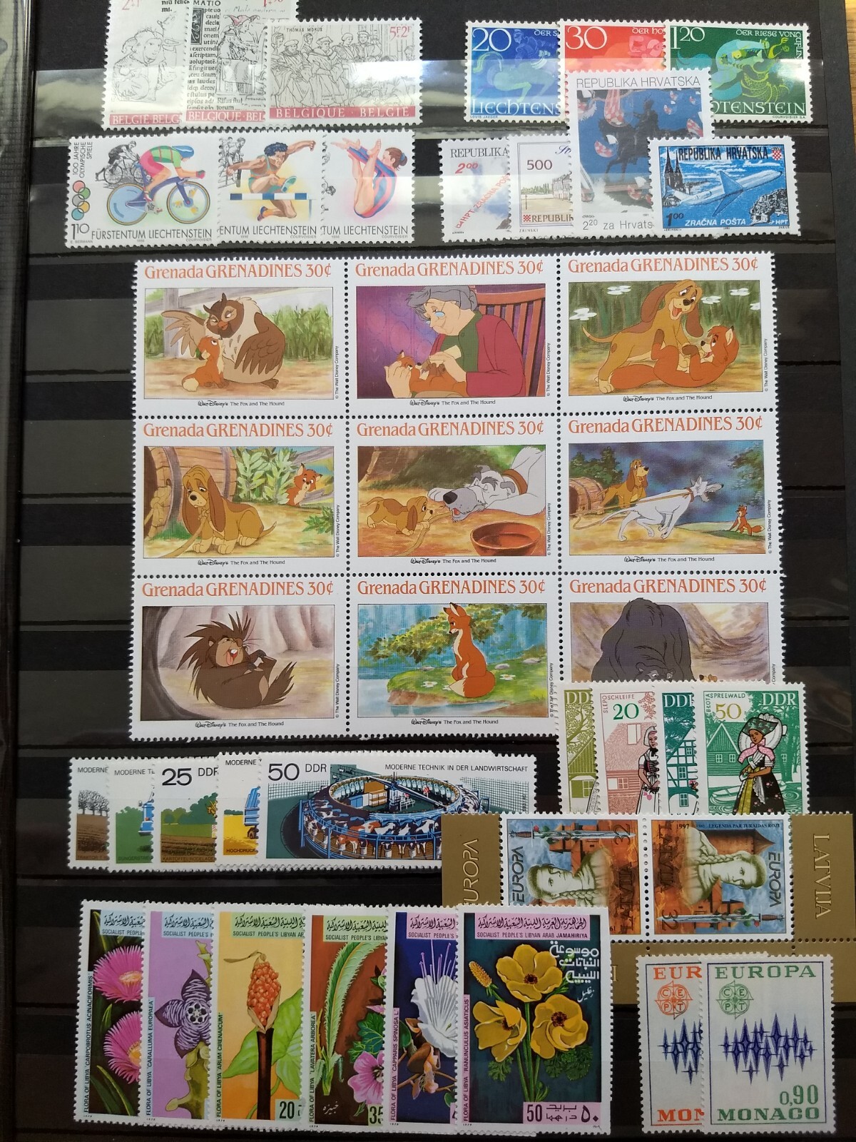 Worldwide Stamp Collection Mint - Each Lot $200 in Full Sets from Many ...