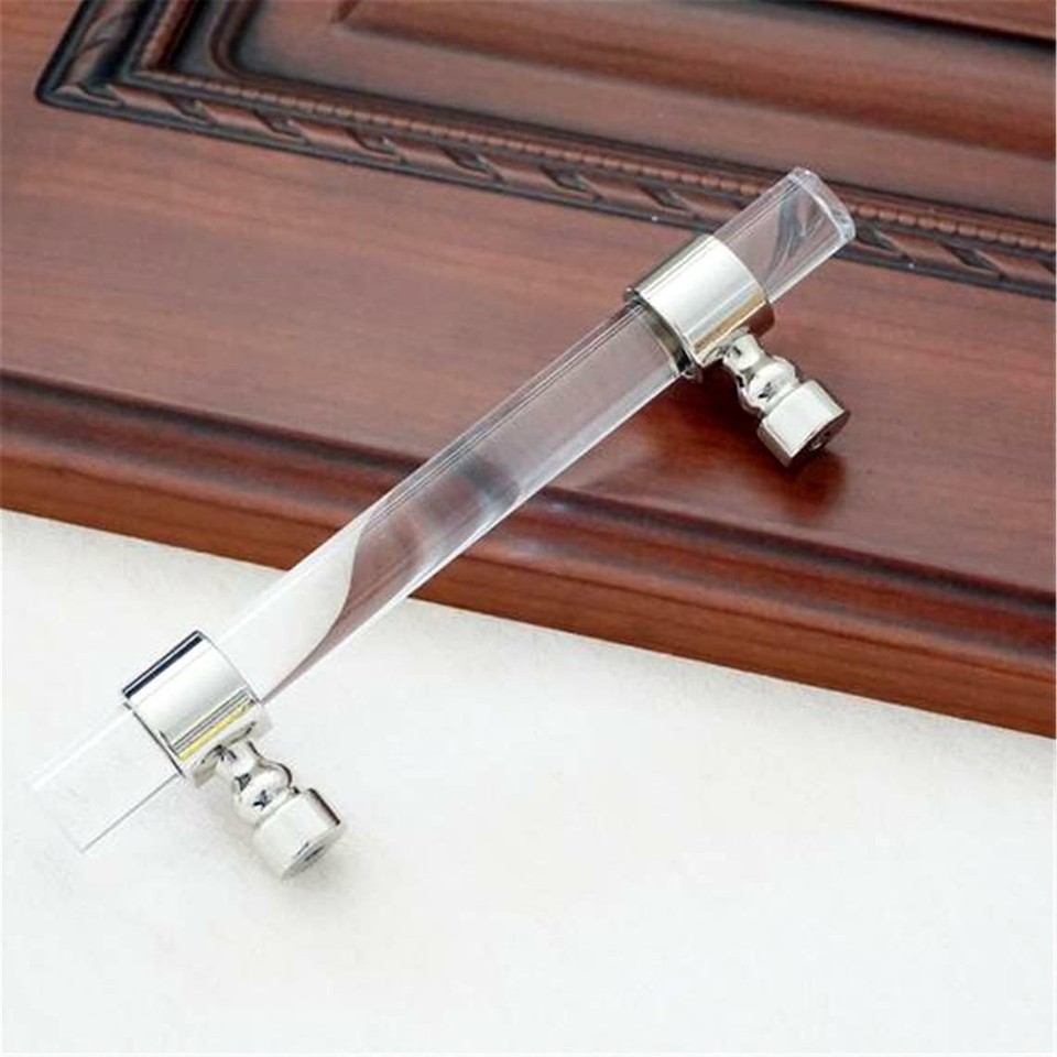 Lucite Cabinet pulls Acrylic Handle Drawer Clear Dresser Kitchen Cabinet Pulls | eBay