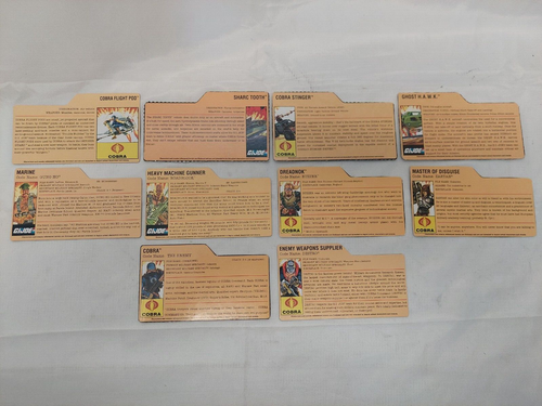 Hasbro G.I. Joe File Cards Lot G | eBay