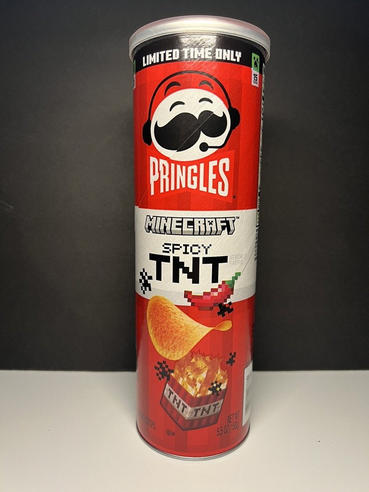 🧨New Limited Edition Pringles Minecraft Spicy TNT Red Pepper Potato ...