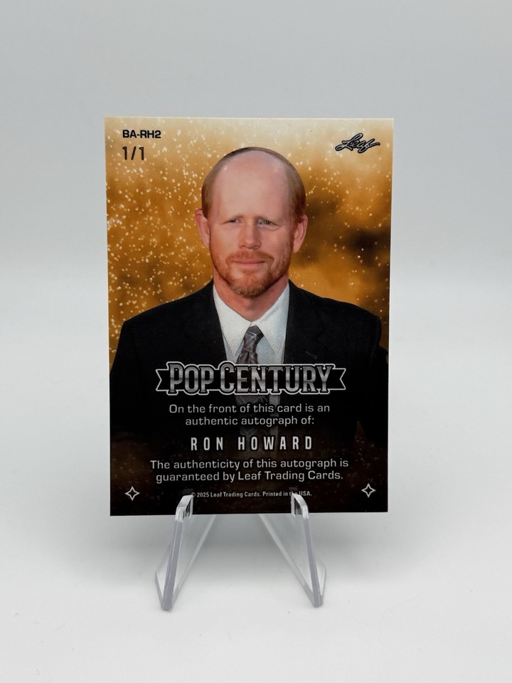 2025 Ron Howard Leaf Pop Century White Auto 1/1 Inscribed | eBay