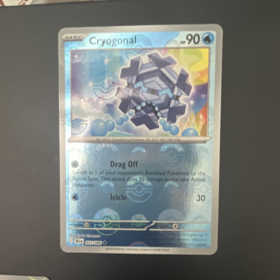 Pokémon TCG Holo Lot - Golurk, Cryogonal & Prism Energy (poke ball ...